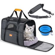 Pet Soft Sided Small Large Cat Dog Comfort Bag Travel Case Airline ...