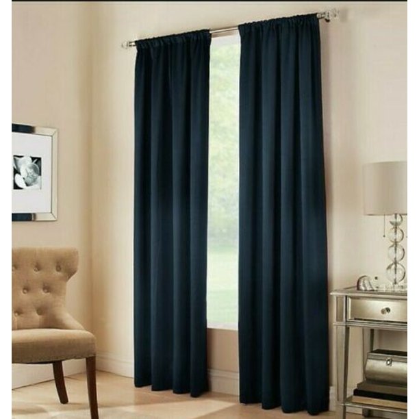 Midtown Rod Pocket Window Curtain Panel 95" Night Sky - Walmart.ca