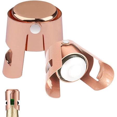 Champagne Stopper, Stainless Steel Vacuum Sealed Wine Prosecco Bottle ...