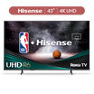 Hisense 43" Class 4K UHD LED LCD Smart Roku TV HDR R6 Series 43R6E3 ...