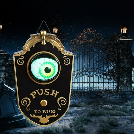 Unique Eyeball Bell Halloween One Eyed Doorbell Decoration Horror Props ...