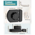 1 Black 3-digit Keyless Combination Cabinet Latch 180 Degree For ...