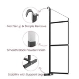 3-Tier Shipping Container Shelving Bracket- 22"(D) x 60"(H) Black ...