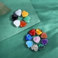 30Pcs Natural Love Stone Quartz Clear Quartz Eye Heart Set Palm Thumb ...