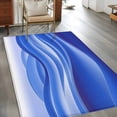 Area Rug 3x5ft Blue Ocean Waves Carpets Indoor Floor Area Mat Washable ...