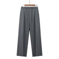 Lmueinov Men's Plus Size Elastic Waist Wide Leg Casual Pants, Polyester ...