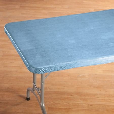 Illusion Weave Vinyl Elasticized Banquet Table Cover by HSK - 72" x 30 ...