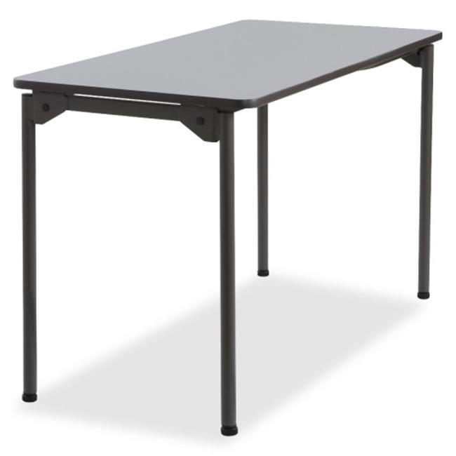 Wood Folding Table 24 in. x 48 in. Gray - Walmart.com