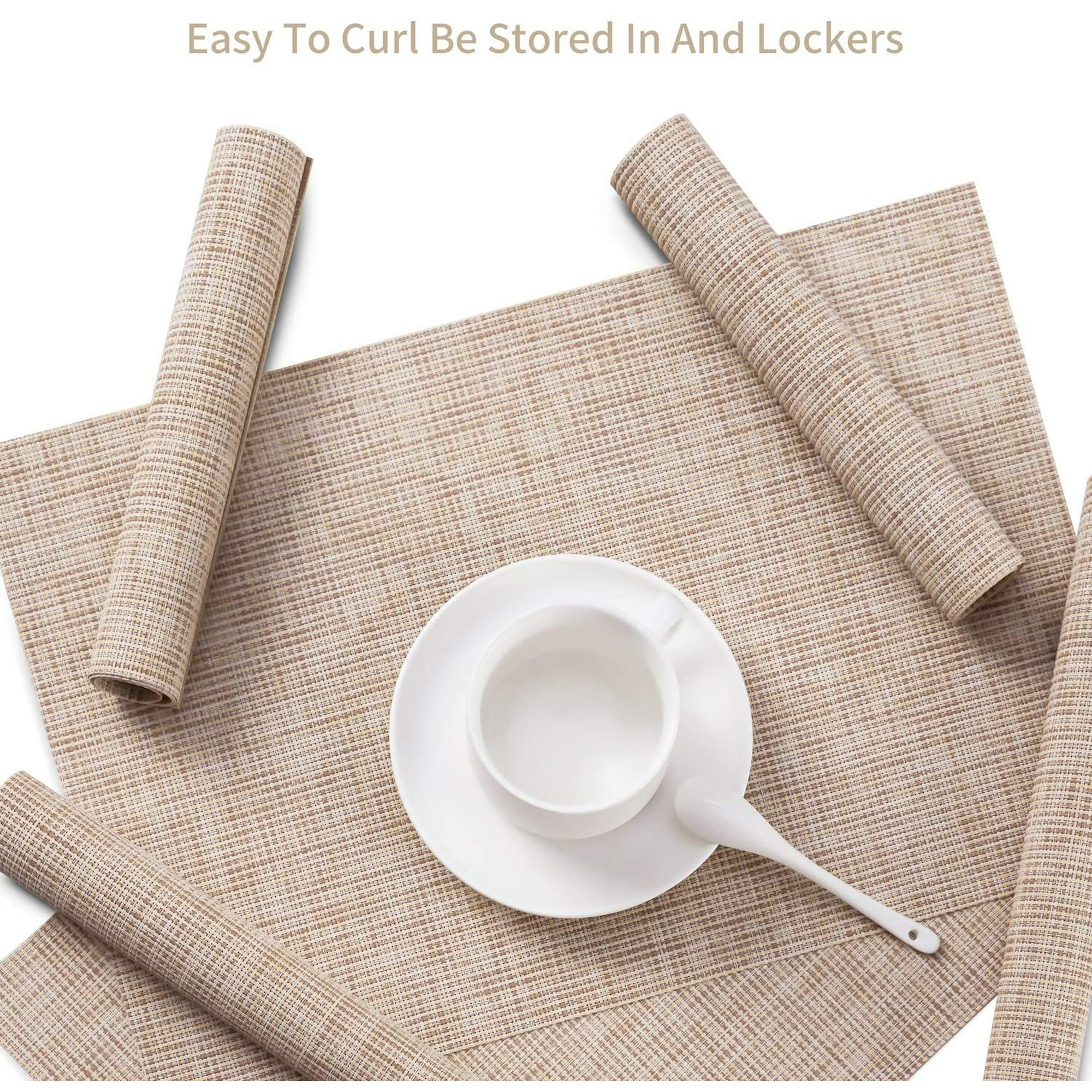 Click here for Fhylgn Placemats  Set Of 6 Heat-Resistant Stain Re... prices