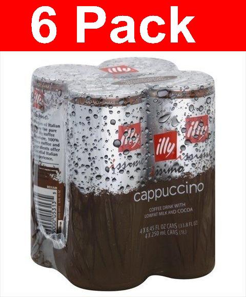 illy Coffee Drink Cappuccino, Issimo Iced, 6.8 Fl Oz, 4 Ct - Walmart ...