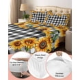 4 Piece Full Sheet Set Sunflowers Sheets Set for Full Size Bed ...