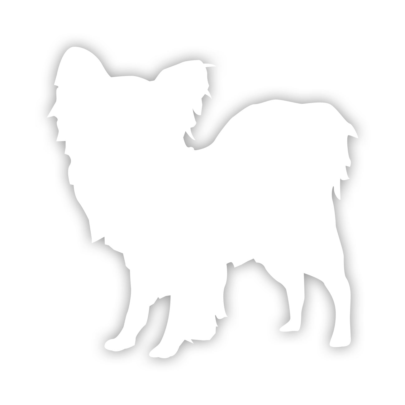 Papillon Sticker Decal Die Cut - Self Adhesive Vinyl - Weatherproof ...