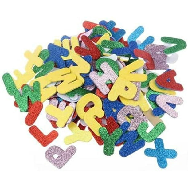 Haobase Pack of 6 Sets (Approx 168pcs) Colorful Glitter Foam Stickers ...