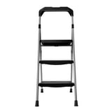 Free Shipping! Hyper Tough Folding Steel Step Stool, 3-Step Large ...