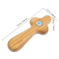 Masteelf Wooden Cross Baptism Confirmation Handheld Cross for Prayer ...
