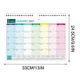 2025-2026 Sturdy Double Coil Binding Large Wall Calendar, 18 Months ...