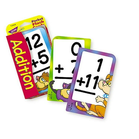 TREND ENTERPRISES T-23004 POCKET FLASH CARDS ADDITION-3 X 5 56 TWO ...
