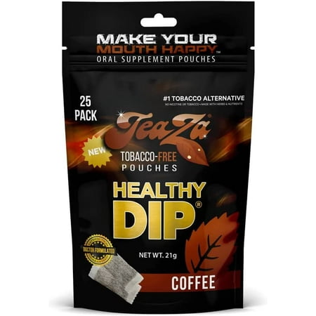 Teaza Energy Tobacco Free Pouches Nicotine Free Dip, Smokeless ...