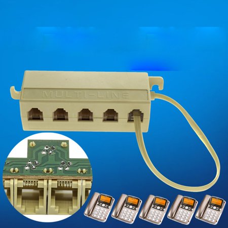 Telephone Line Distribution Box 5 Way Socket Telephone Modular Jack ...