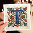 3drose, Personalized Illuminated Letter T, 6 Greeting Cards with ...