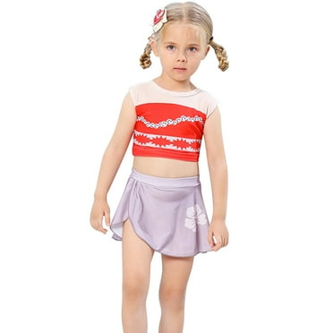 Girls Jasmine Princess Swimwear Bathing Suit Tankini Swimsuit 2 Pieces ...