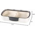 Split Deli Food Storage Container with Air-Tight Silicone Seal and Dry ...