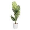 American Art Decor Artificial Palm Tree in White Tapered Ceramic Pot ...