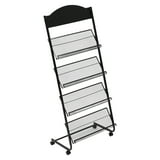 Miumaeov 4 Tier Freestanding Magazine Rack Brochure Display Stand ...