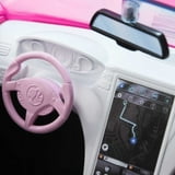 Free Shipping! Barbie Convertible Toy Car, Bright Pink with Seatbelts ...