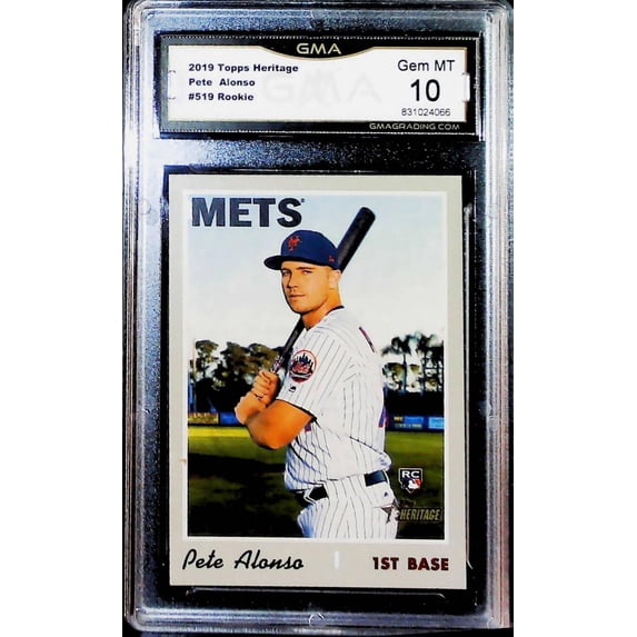 2019 Topps Heritage High Number #519 Pete Alonso RC Rookie New York ...