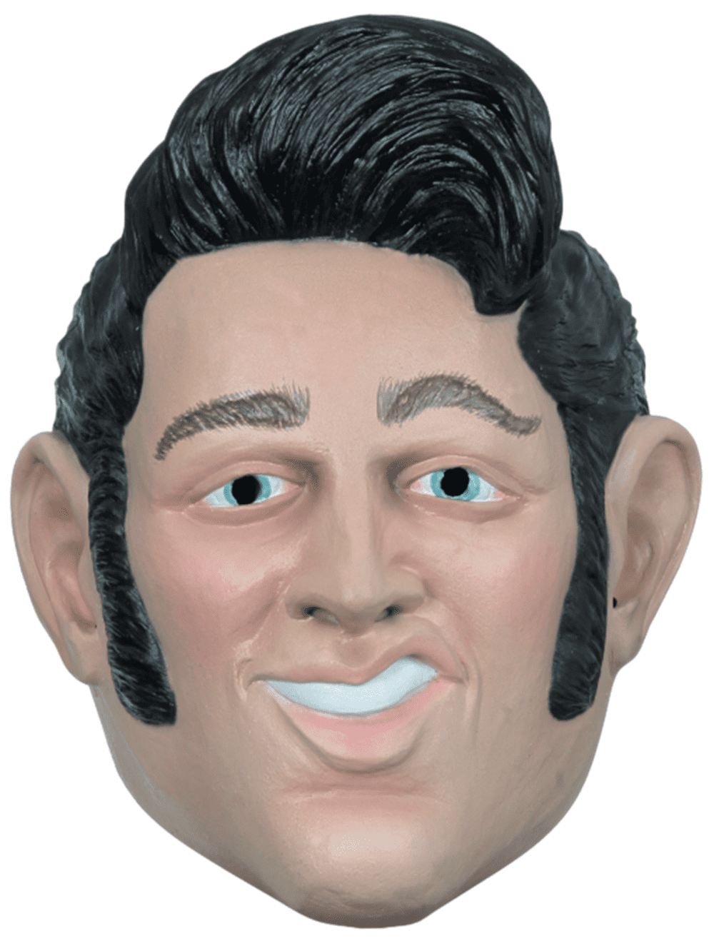 Elvis Presley Mask Costume Face 50s Pompadour Hair Wig Full King Rock ...