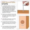 2 Set Wood Newel Mounting Kit Newel Post Fastener Installation Kit for ...