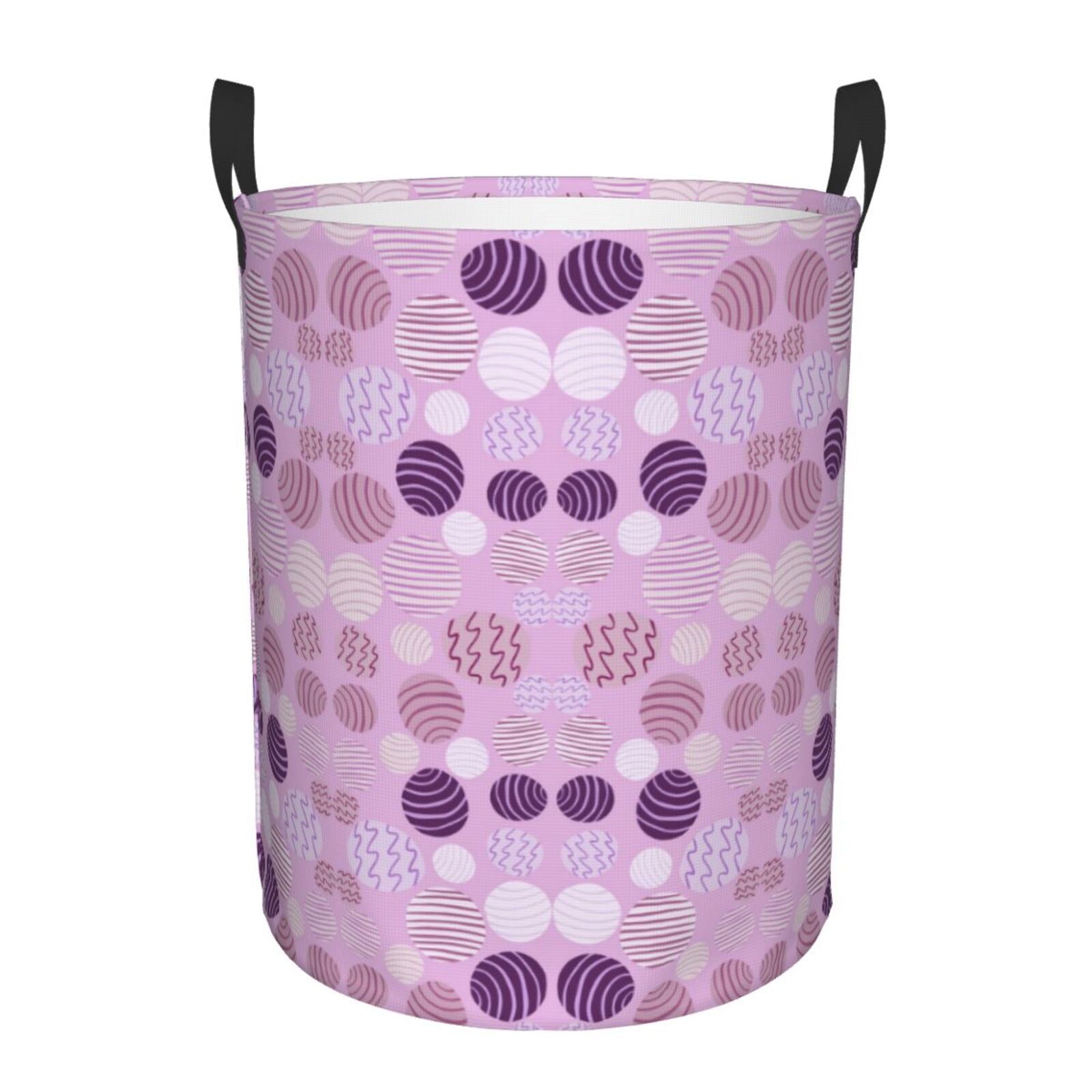 ZNDUO Round Laundry Basket, Waterproof Collapsible Laundry Baskets with ...