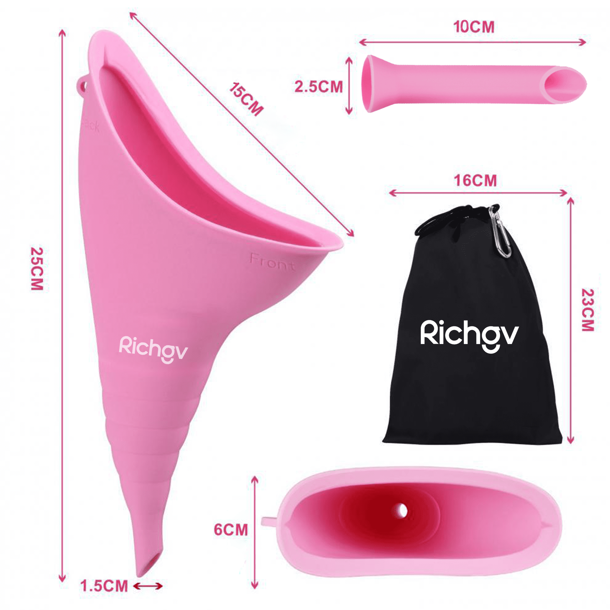 Buy Richgv Female Urination Device, Silicone Pee Funnel for Women, Female Urinal Women Pee ...
