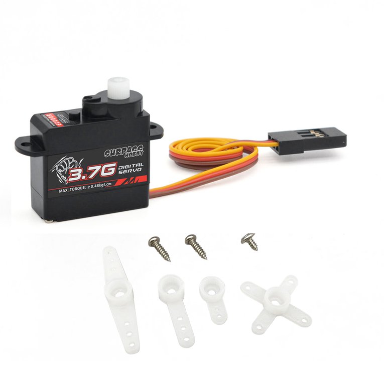 S0003P 3.7g Micro Digital Servo Plastic Gear Mini Servos For RC 1/24 ...