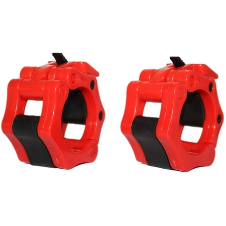 2 Inch Olympic Barbell Lock Collar Clamps, Quick Release Safety Bar ...