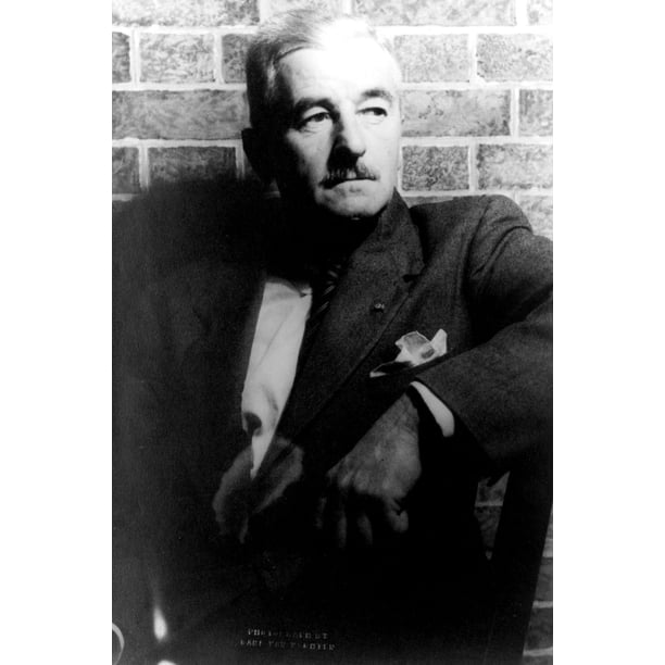 William Faulkner Metal Sign 8in x 12in Art Print on Metal 8x12 Multi ...