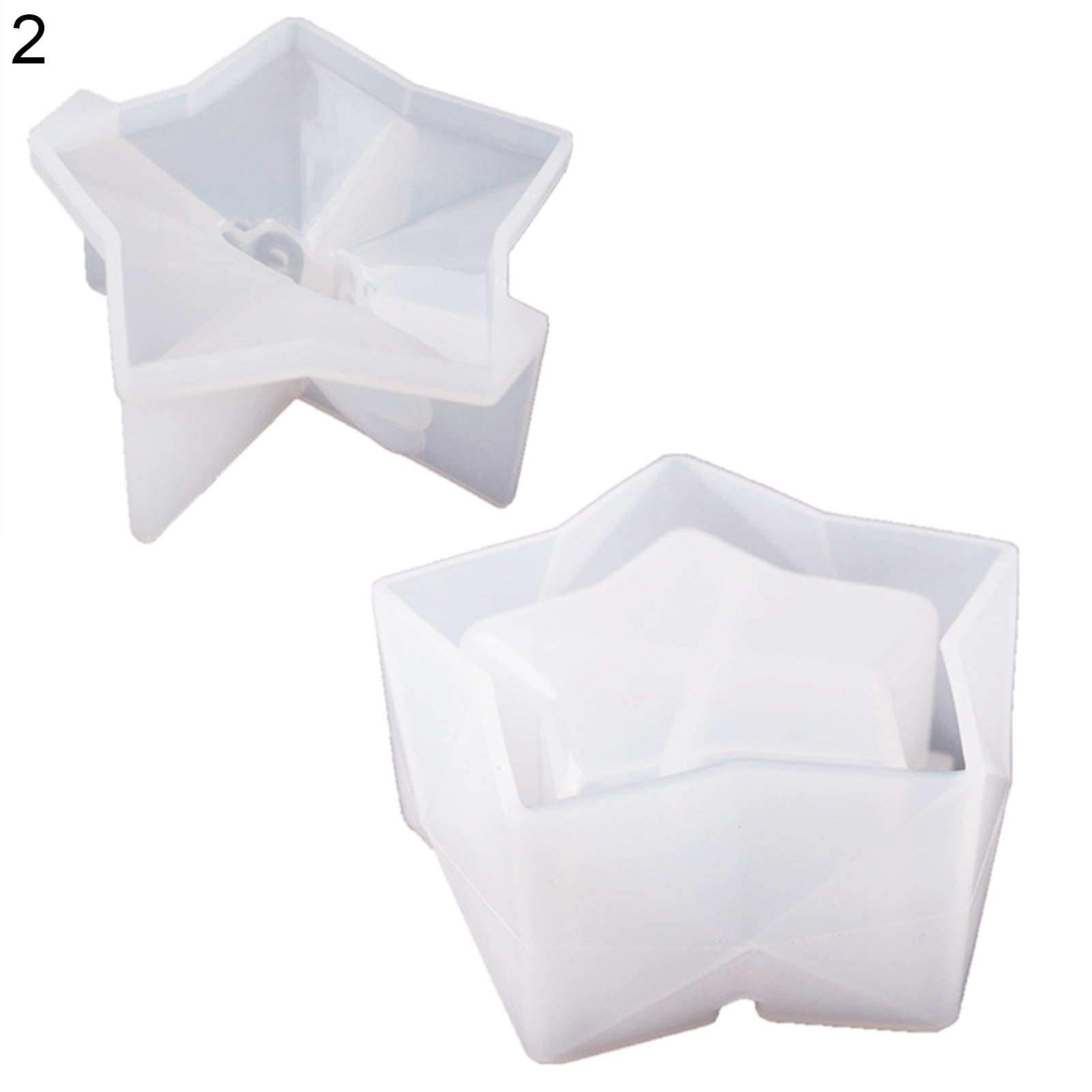 Farfi 1 Set DIY Easy Release Ash Tray Mold Silicone Temperature ...