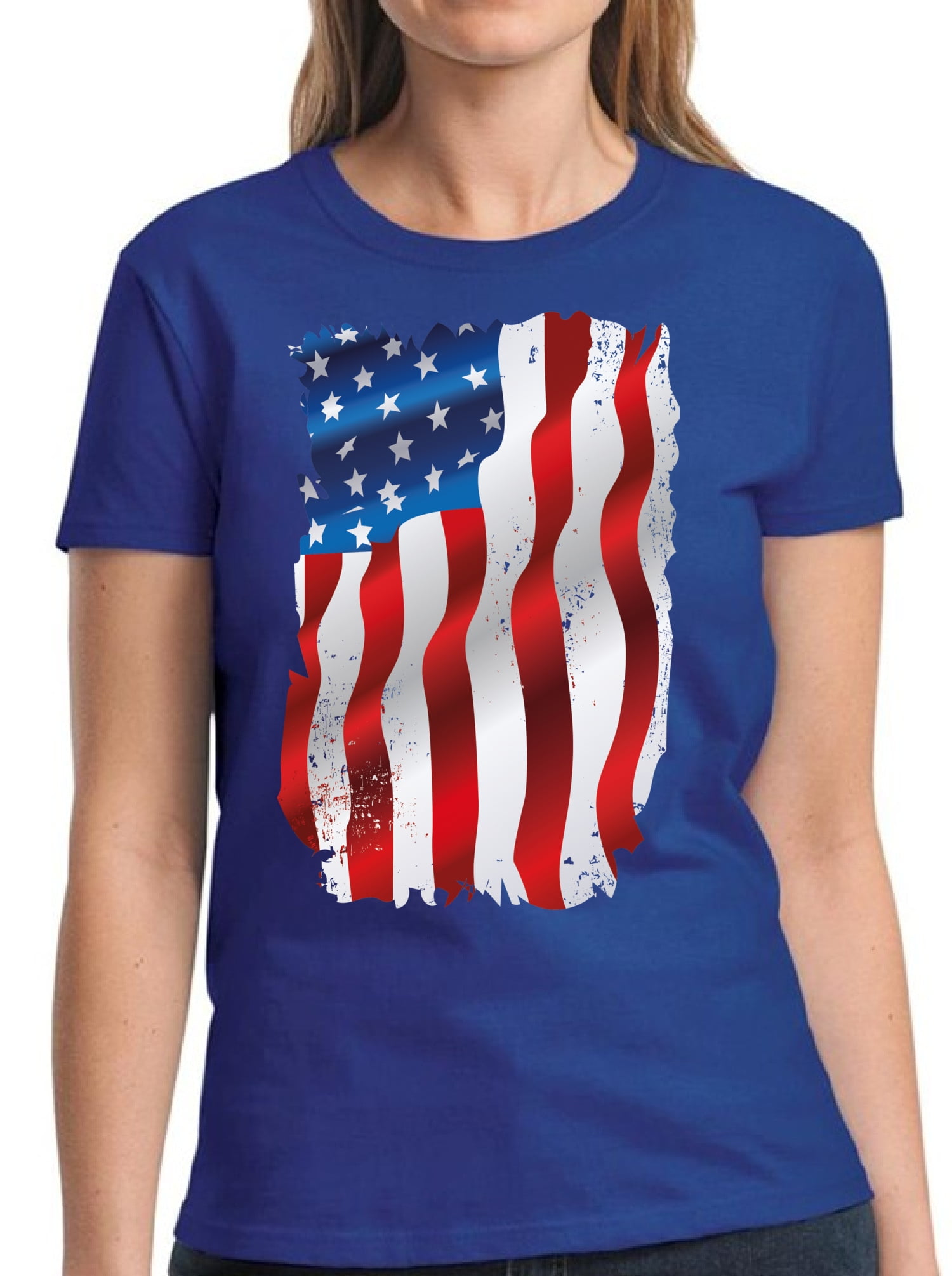 Womens Usa Shirt American Flag 4th Of July Patriotic Graphic Tees