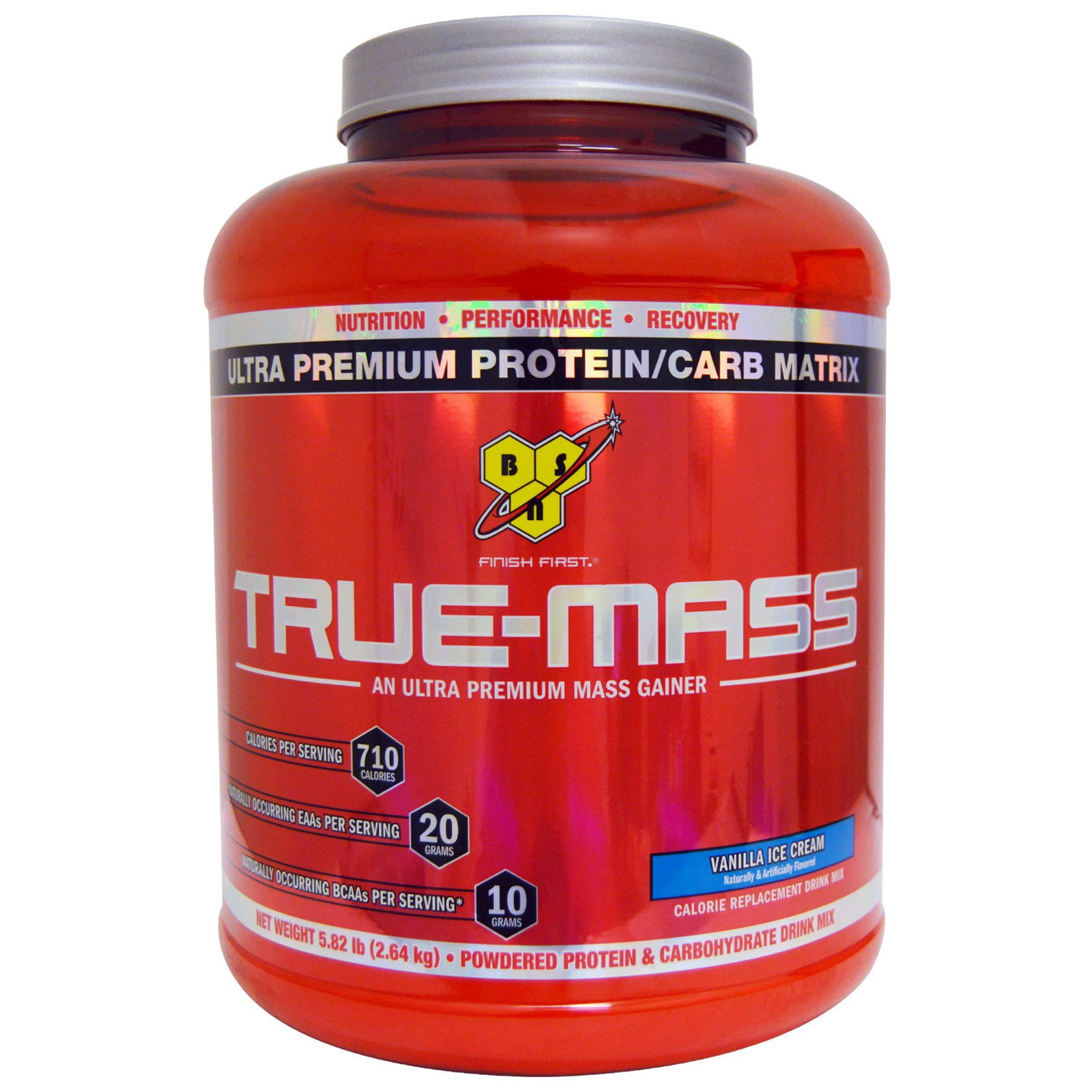 BSN BSN True-Mass Ultra-Premium AM to PM Lean Mass Gainer, 5.75 lb ...