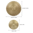 Raindrops Gold Accented Wall Decor Golden Disc Hanging Work - Walmart.com