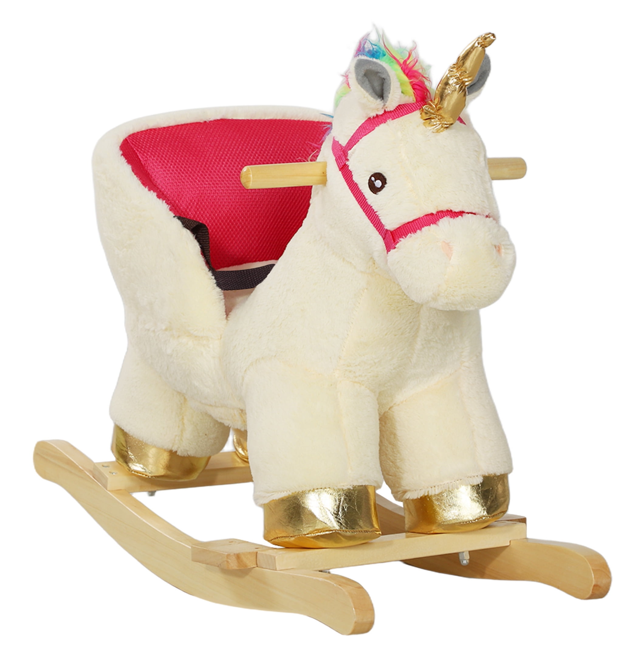 Pony Unicorn Rocking Horse Walmart Rock My Baby Rocking Horse, Pink ...