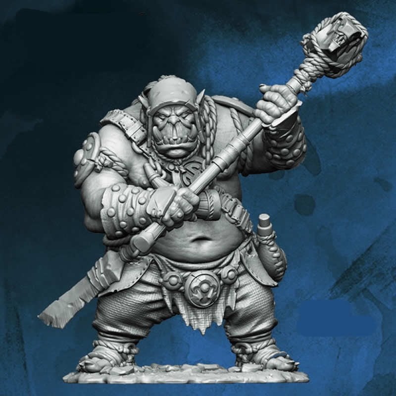 Orc Marauder Figure Kit 28mm Heroic Scale Miniature Unpainted First ...