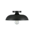 Better Homes & Gardens Contemporary Matte Black 1-Light Indoor Flush ...