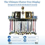 Free Shipping! Medal Awards Rack Trophy Shelf and Award Display Rack ...