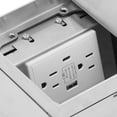 Riousery Recessed Floor Socket Dual 3 Prong Outlets USB Type C Fast ...