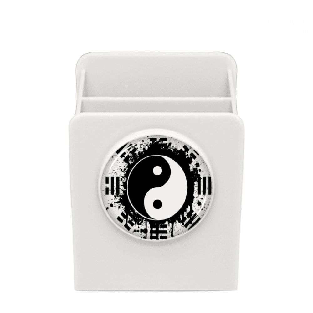 Eight Diagrams Taiji Yin-yang China Pattern Desk Pencil Holder Cup Pen ...