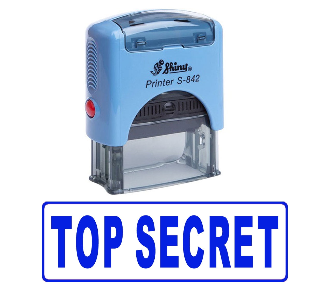 TOP SECRET Self Inking Rubber Stamp Custom Shiny Office Stationary ...