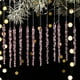 12-Piece Clear Acrylic Crushed Ice Icicle Ornaments for Christmas Tree ...