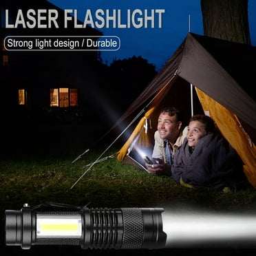 Rechargeable Red Green White Led Flashlight Tactical Torch Lamp with ...